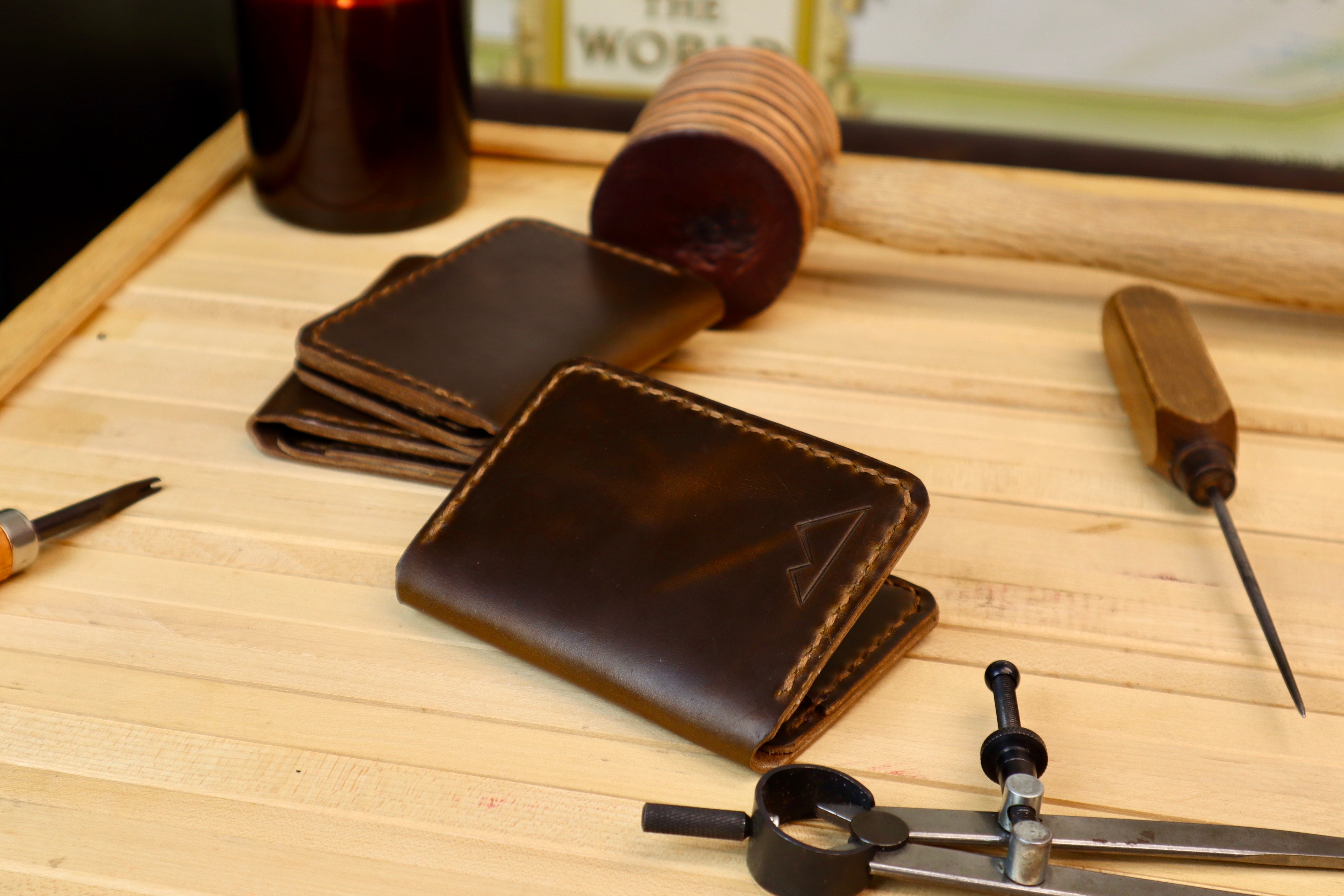 Hand Stitched Wallets – Wharton Leather LLC